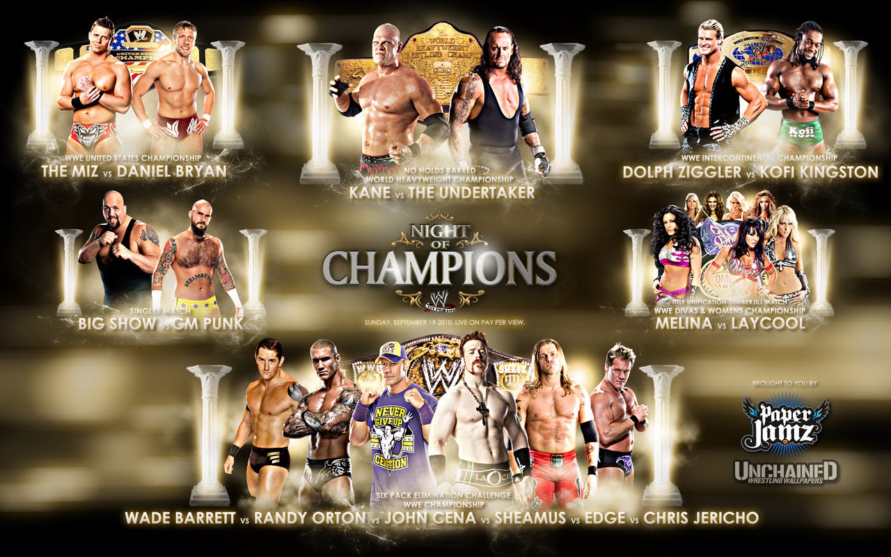 WWE Night of Champions 2010 Results: Six Pack Elimination Match
